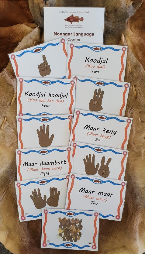 Noongar Language Flash Cards - Counting | FISH - Foundation for ...