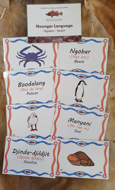 Noongar Language Flash Cards - Beach | FISH - Foundation for Indigenous ...