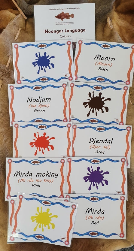 Noongar Language Flash Cards - Colours | FISH - Foundation for ...