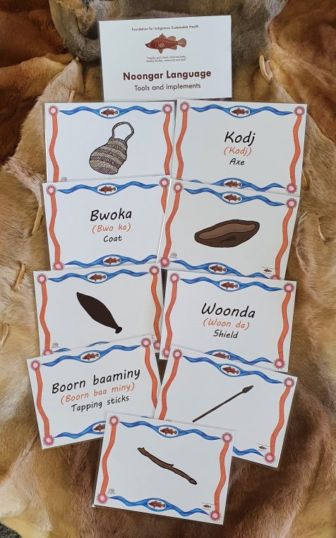 Noongar Language Flash Cards - Tools & Implements | FISH - Foundation ...